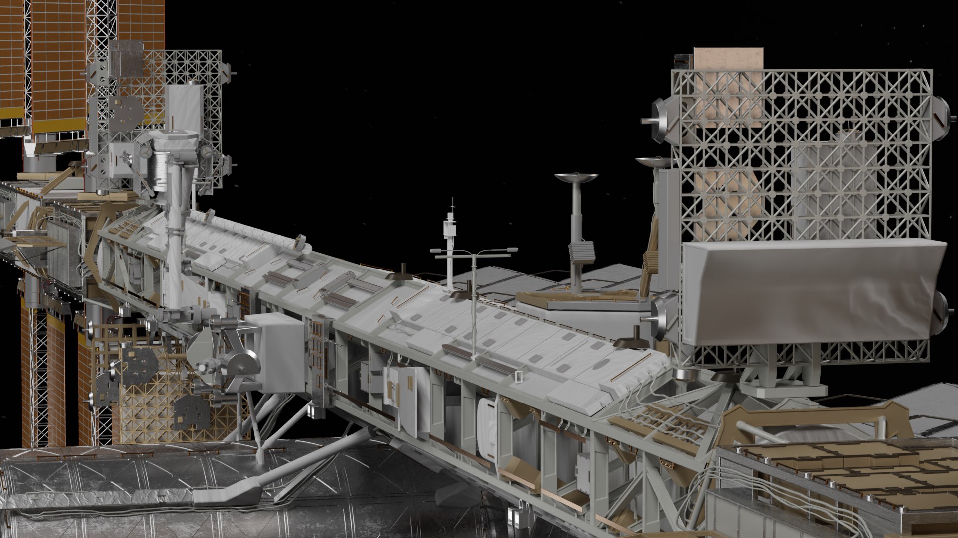 ISS International Space Station Highpoly 3D Model 3D Model - TurboSquid ...