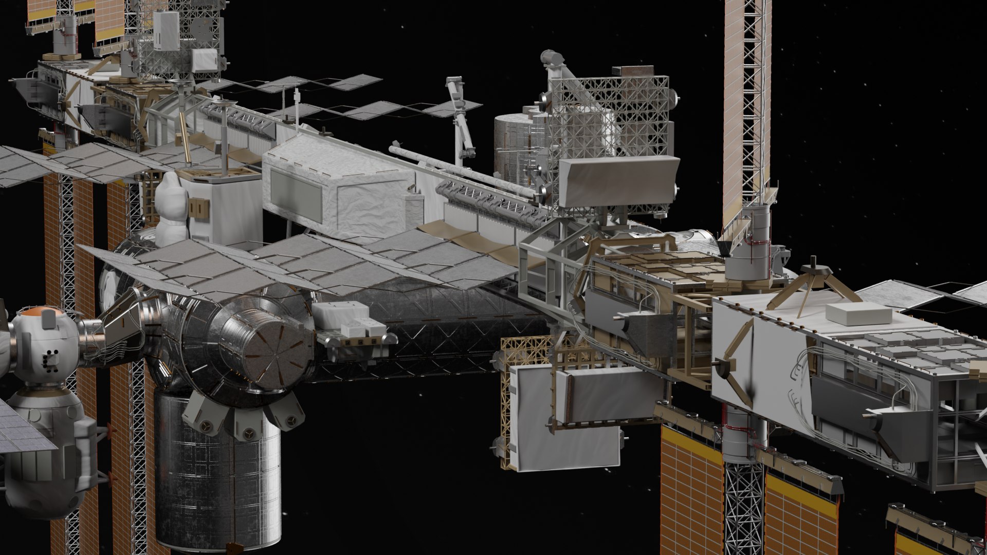ISS International Space Station Highpoly 3D Model 3D Model - TurboSquid 2485294