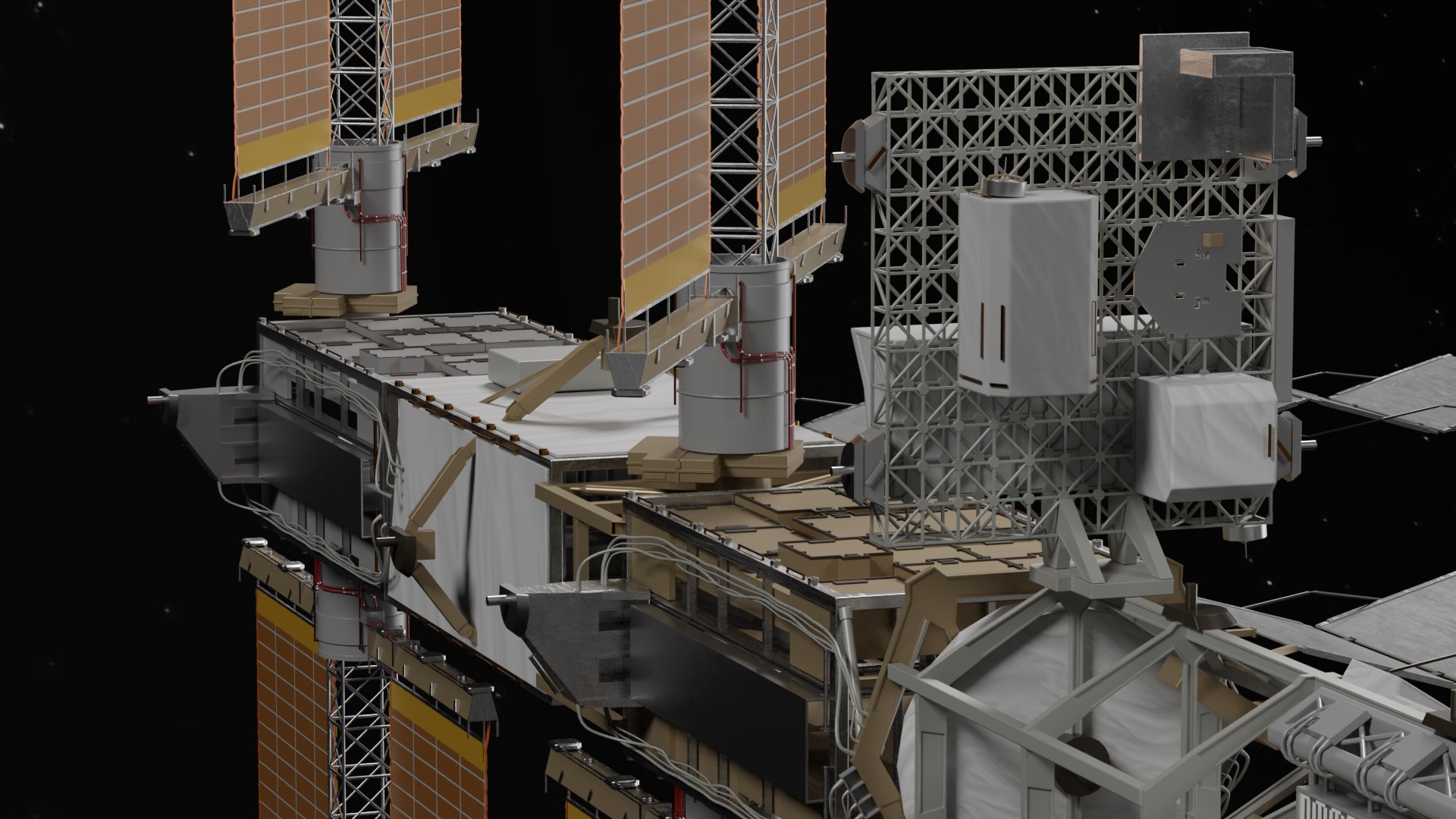 ISS International Space Station Highpoly 3D Model 3D Model - TurboSquid ...