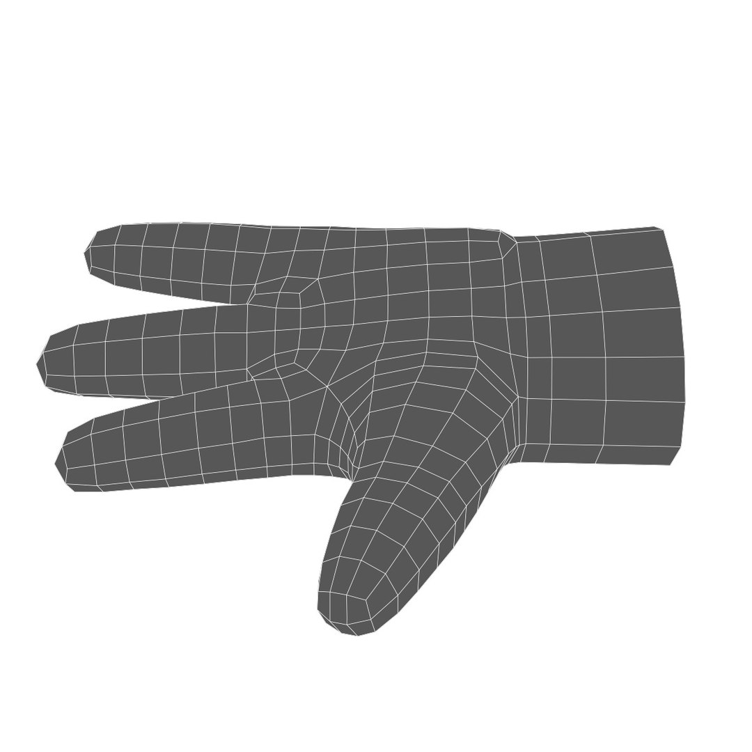 cartoon hand toon 3d model