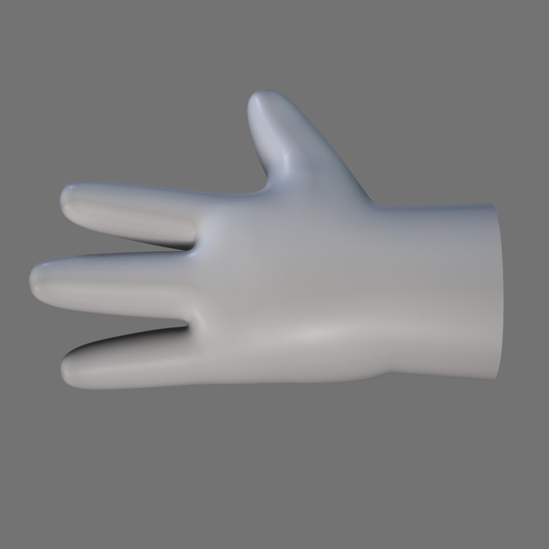 cartoon hand toon 3d model