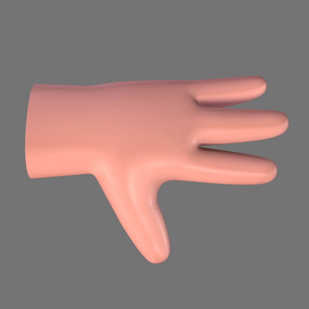 Cartoon Hand Toon 3d Model