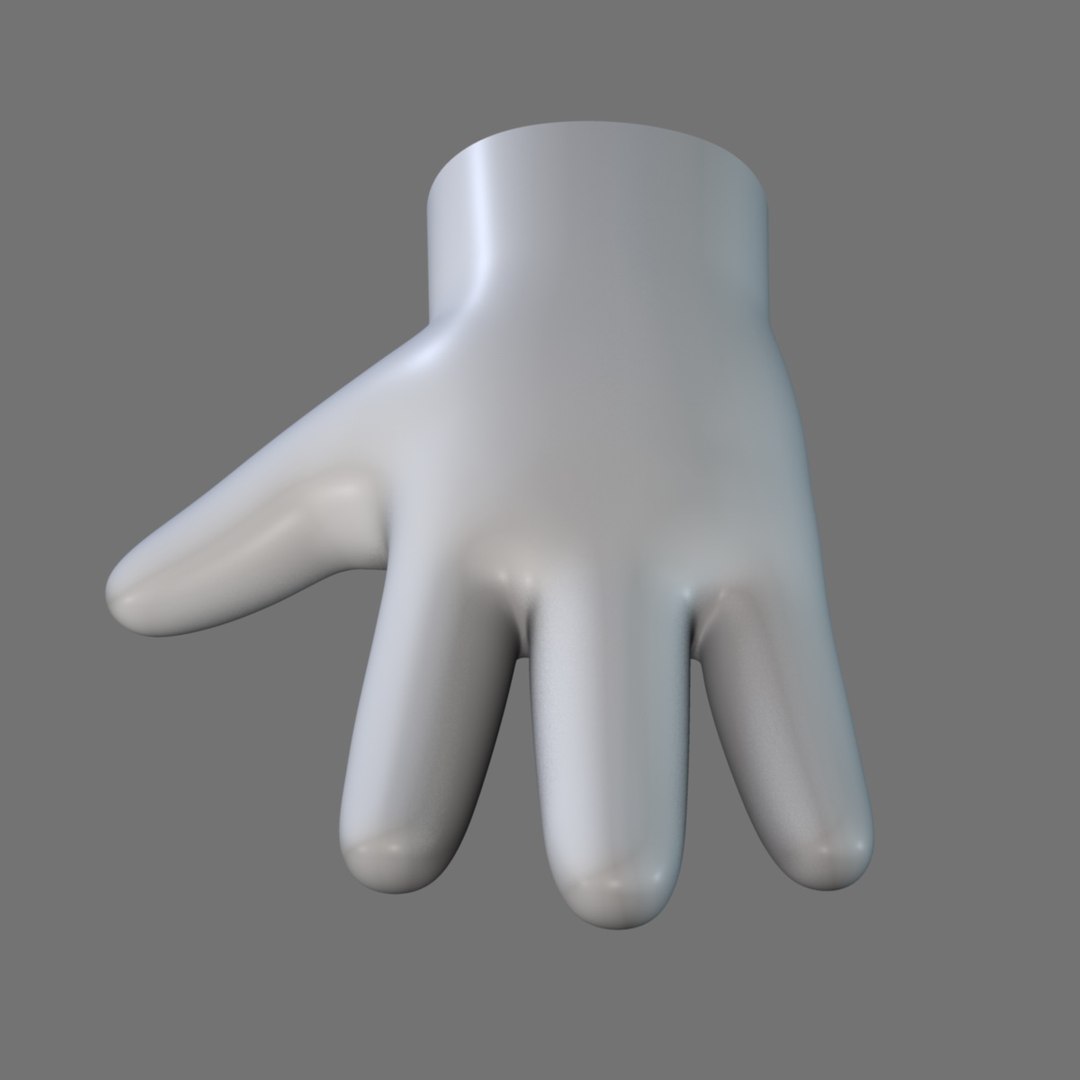 cartoon hand toon 3d model