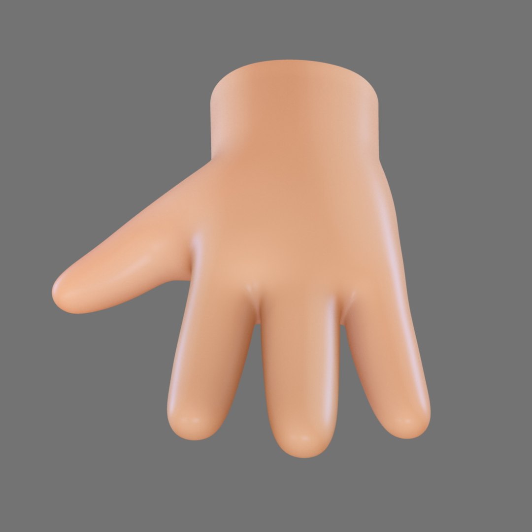 cartoon hand toon 3d model