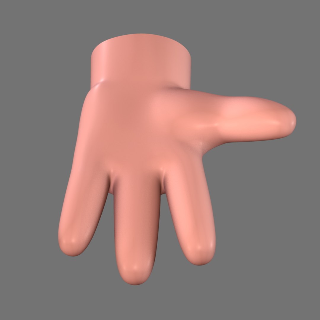 Cartoon Hand Toon 3d Model