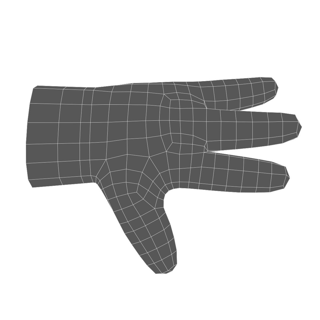 cartoon hand toon 3d model
