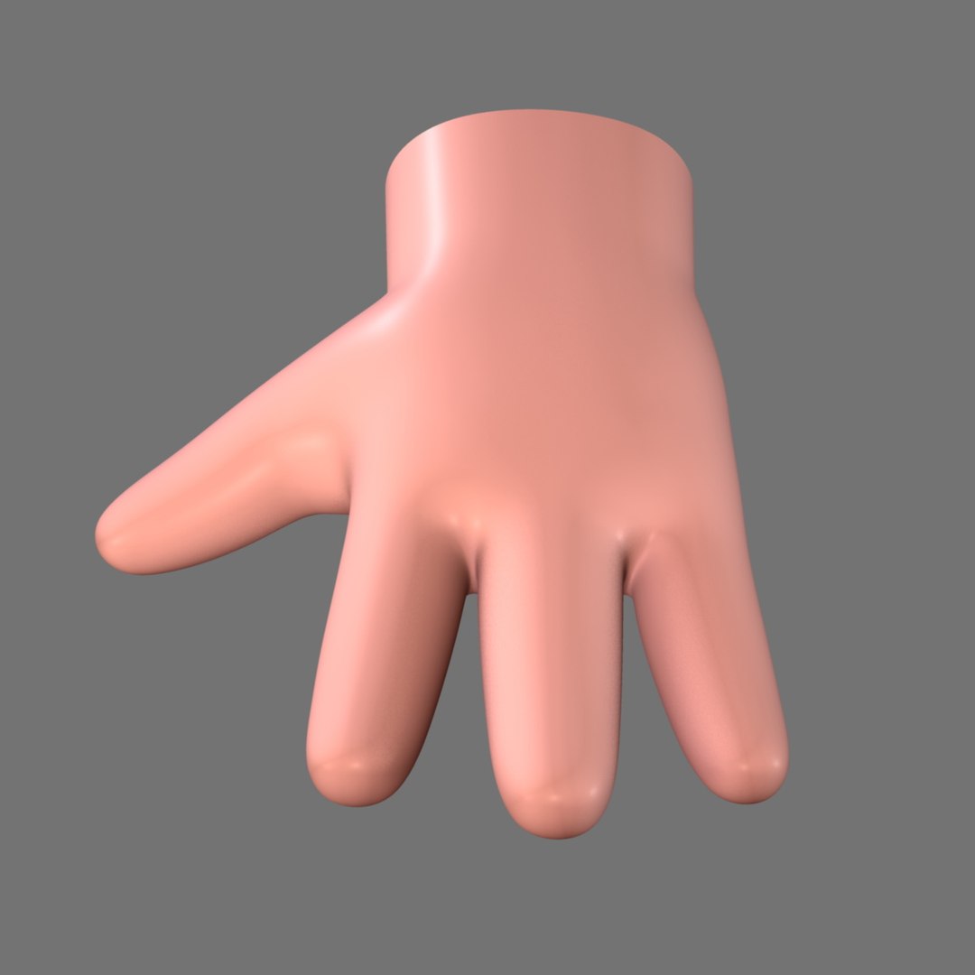 Cartoon Hand Toon 3d Model