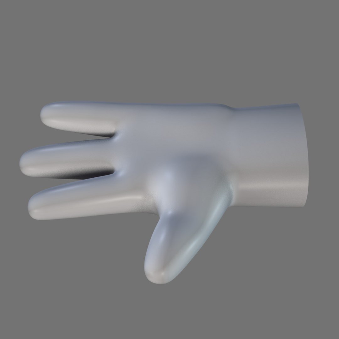cartoon hand toon 3d model