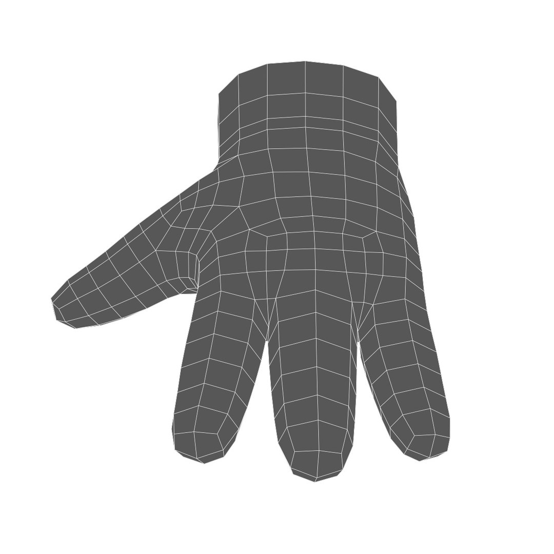 cartoon hand toon 3d model
