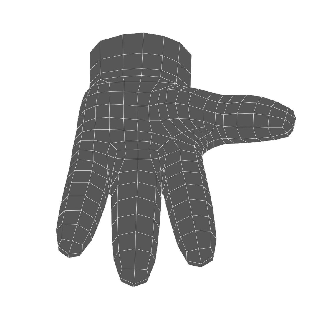 cartoon hand toon 3d model