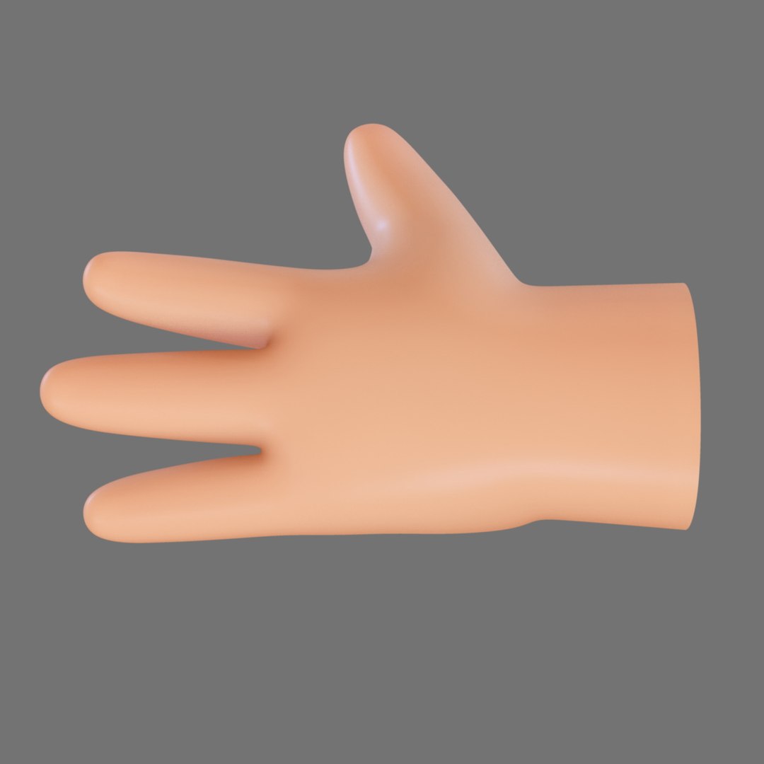 cartoon hand toon 3d model