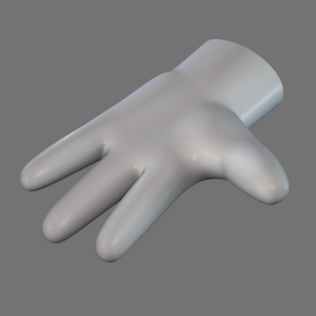 Cartoon Hand Toon 3d Model