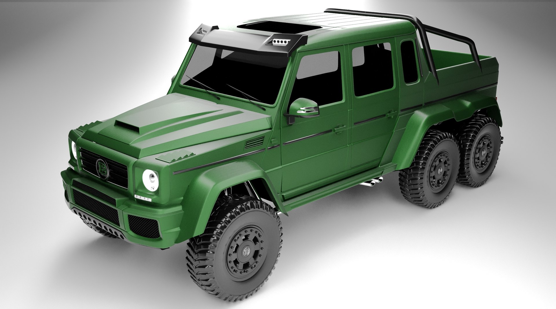 3D Model Brabus G63 Amg 6x6 - TurboSquid 2016069