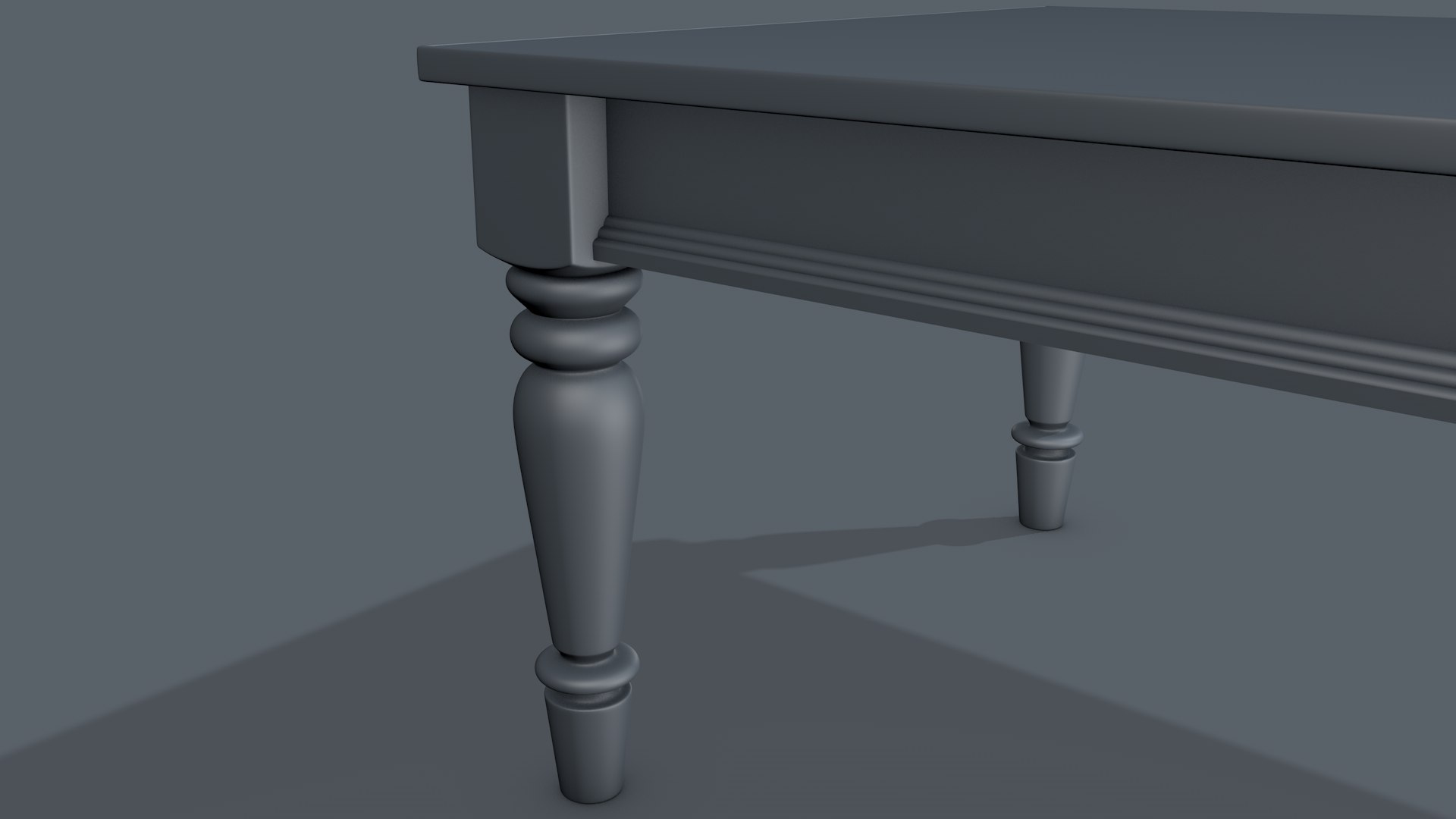 Farmhouse Table 3D Model - TurboSquid 1400216