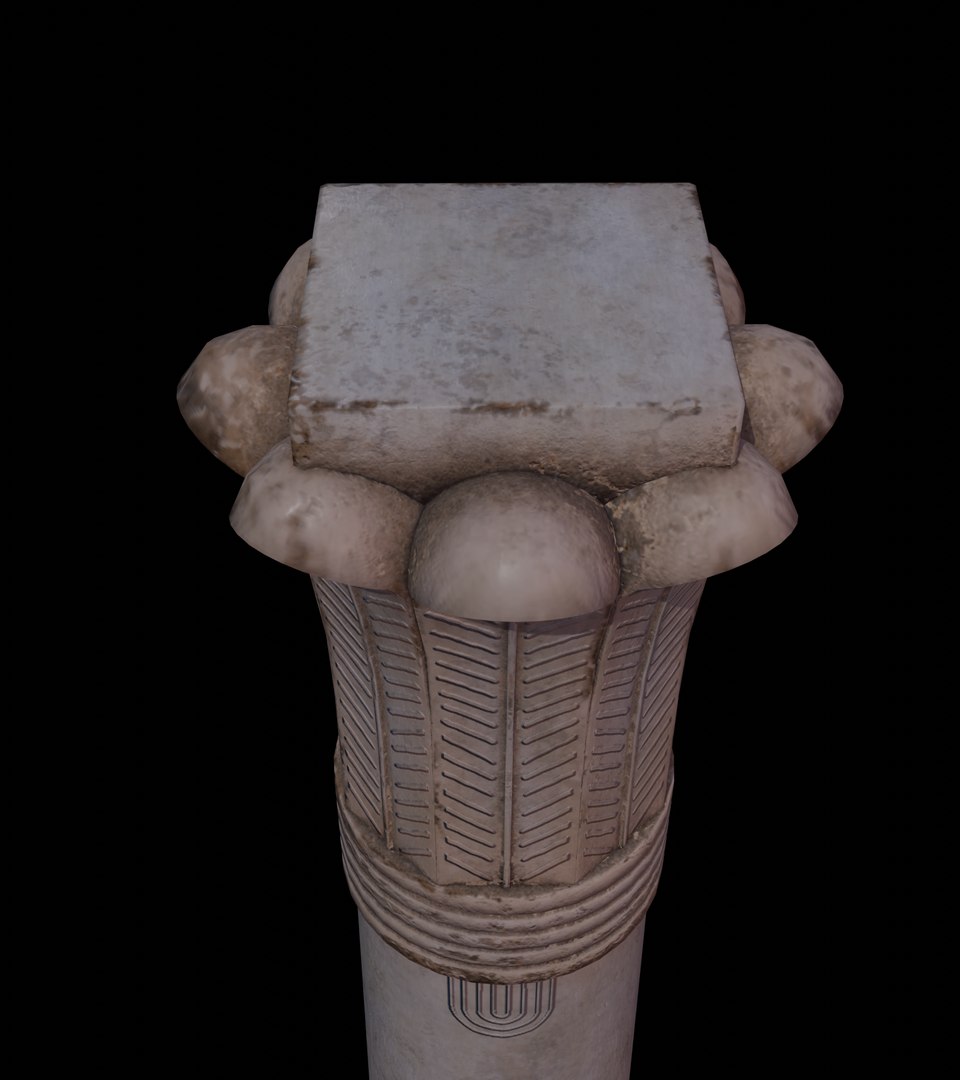 Ancient Egypt PalmColumn 3D Model - TurboSquid 2369286