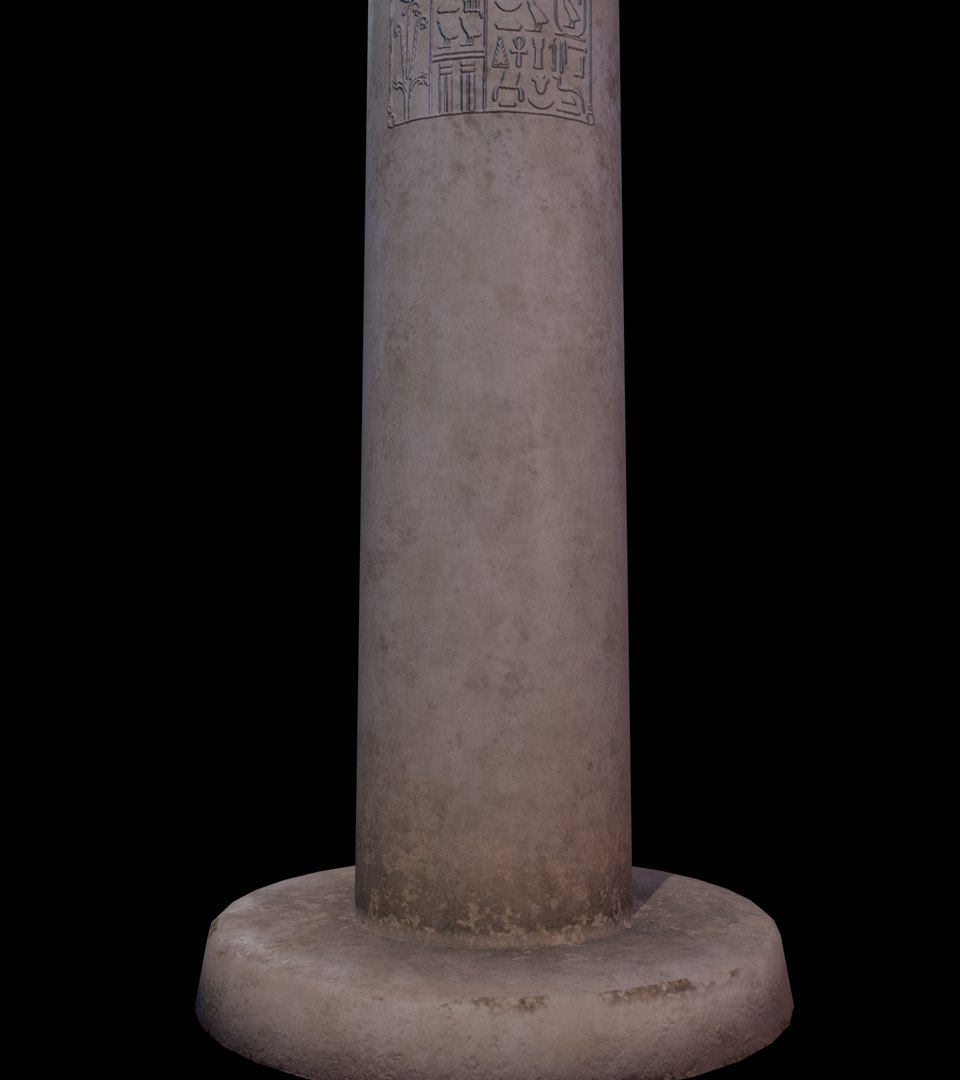 Ancient Egypt PalmColumn 3D Model - TurboSquid 2369286
