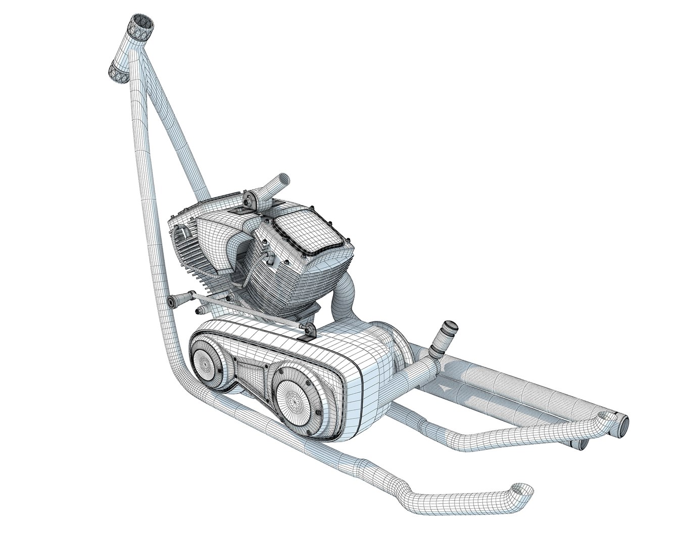 3D motorcycle bike engine - TurboSquid 1170969