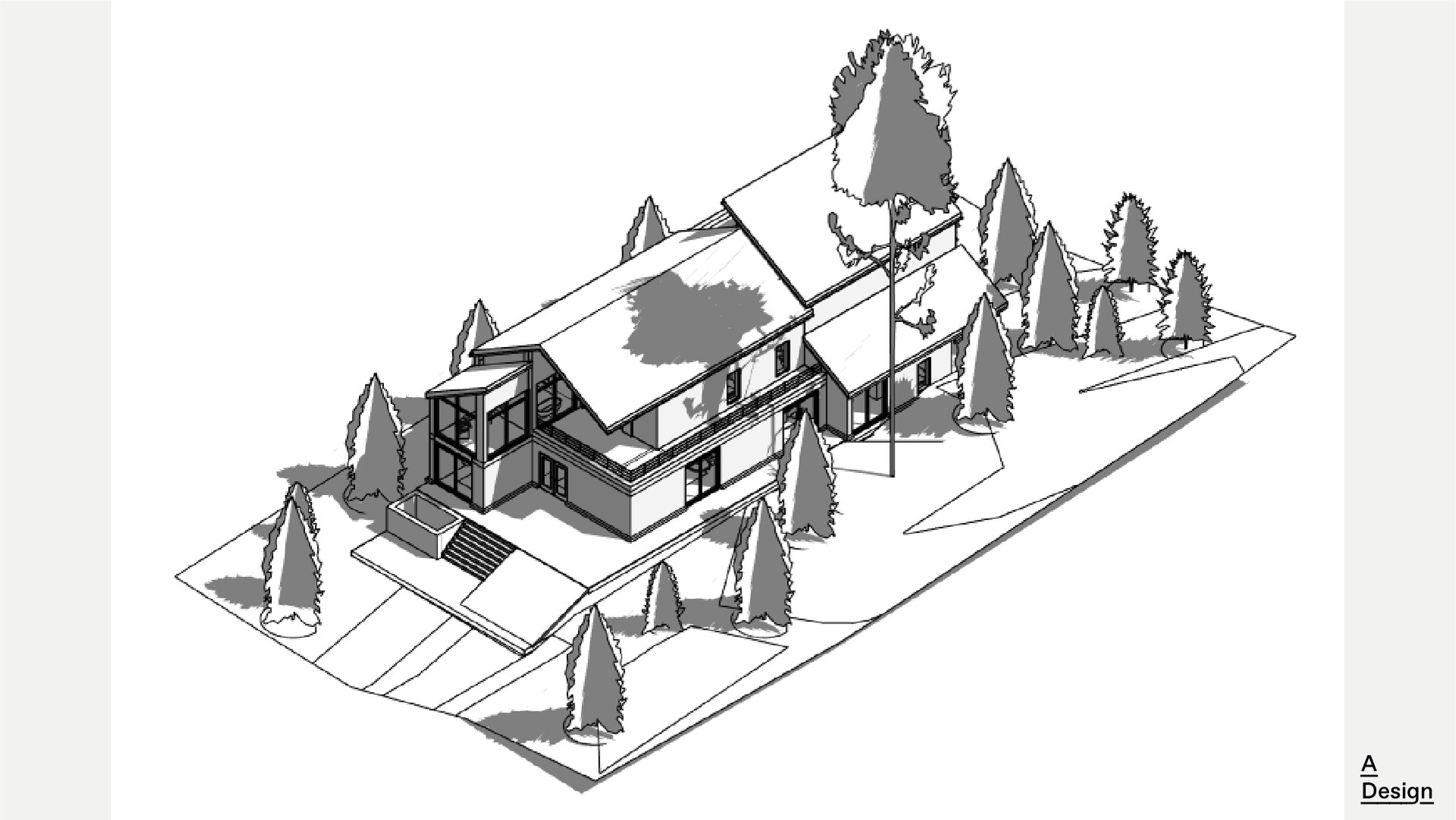 3D Triangle House - Revit Model - TurboSquid 2017361