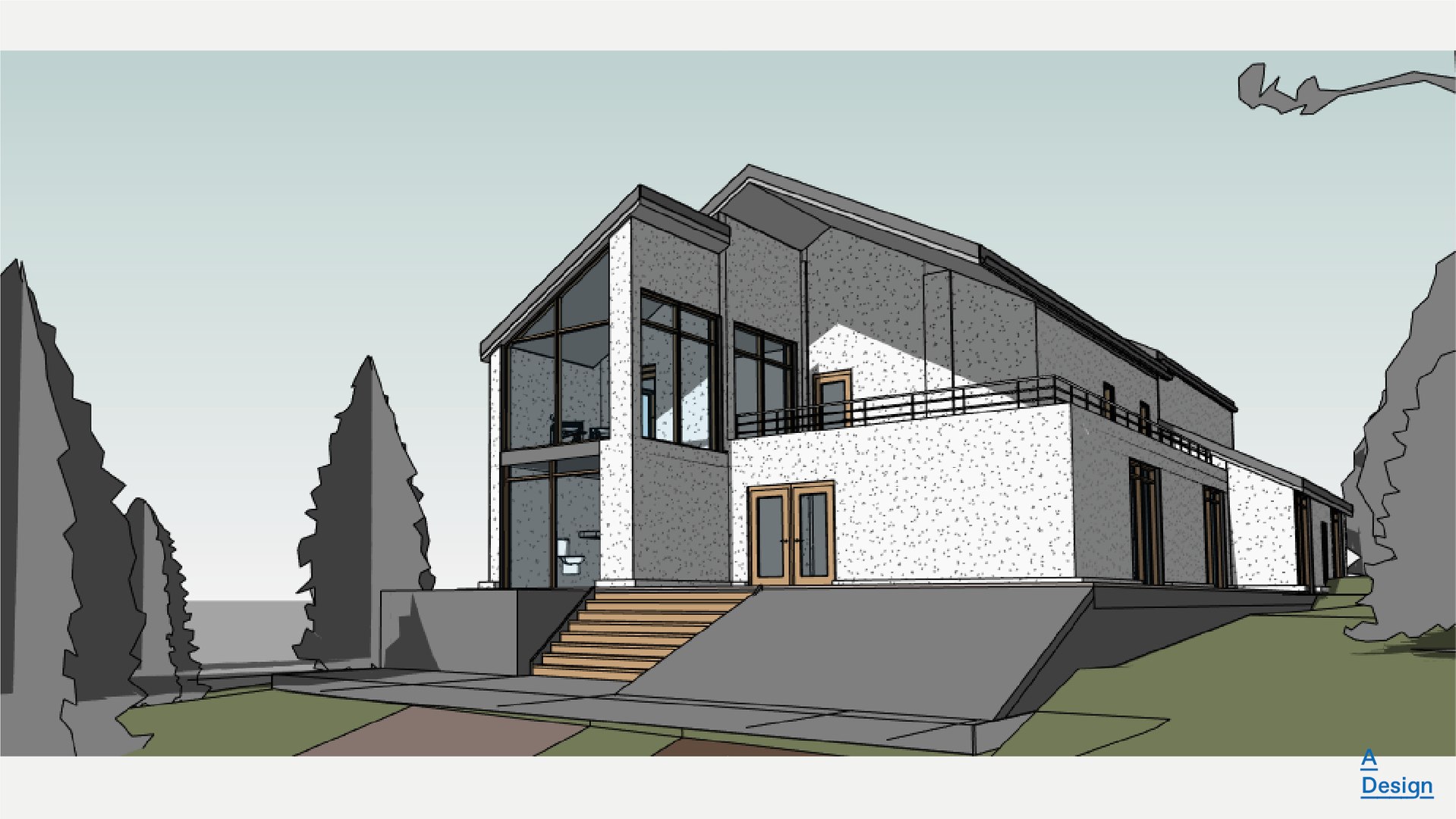 3D Triangle House - Revit Model - TurboSquid 2017361