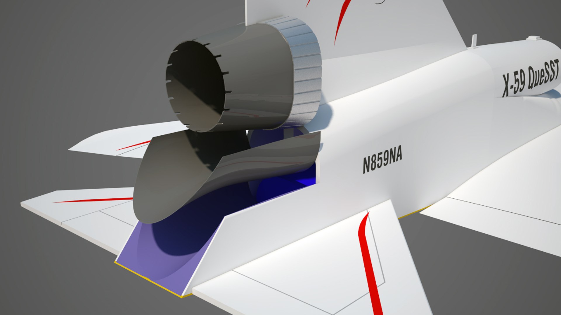 Nasa Quesst Supersonic Sonic 3D Model - TurboSquid 1653369