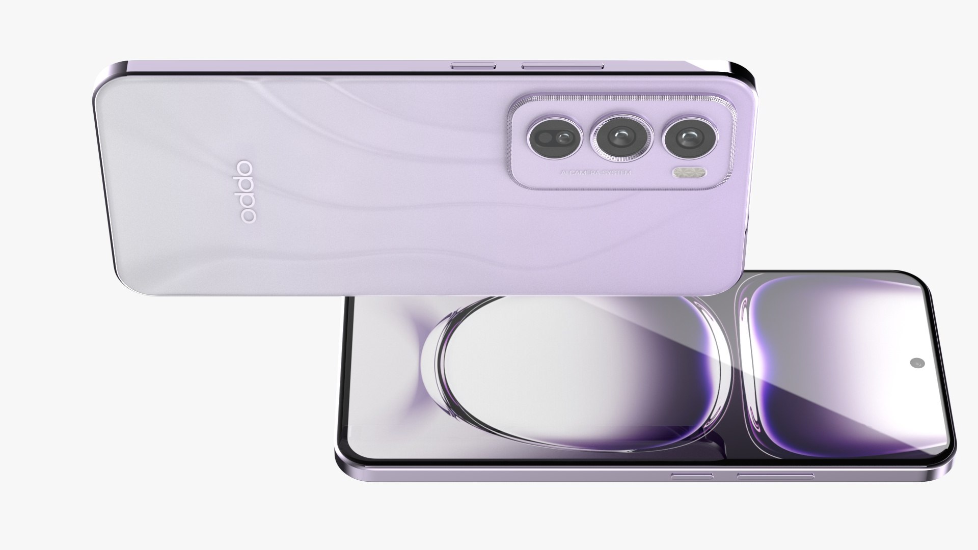 3D OPPO Reno 12 Pro Silver Fantasy Purple - TurboSquid 2231943