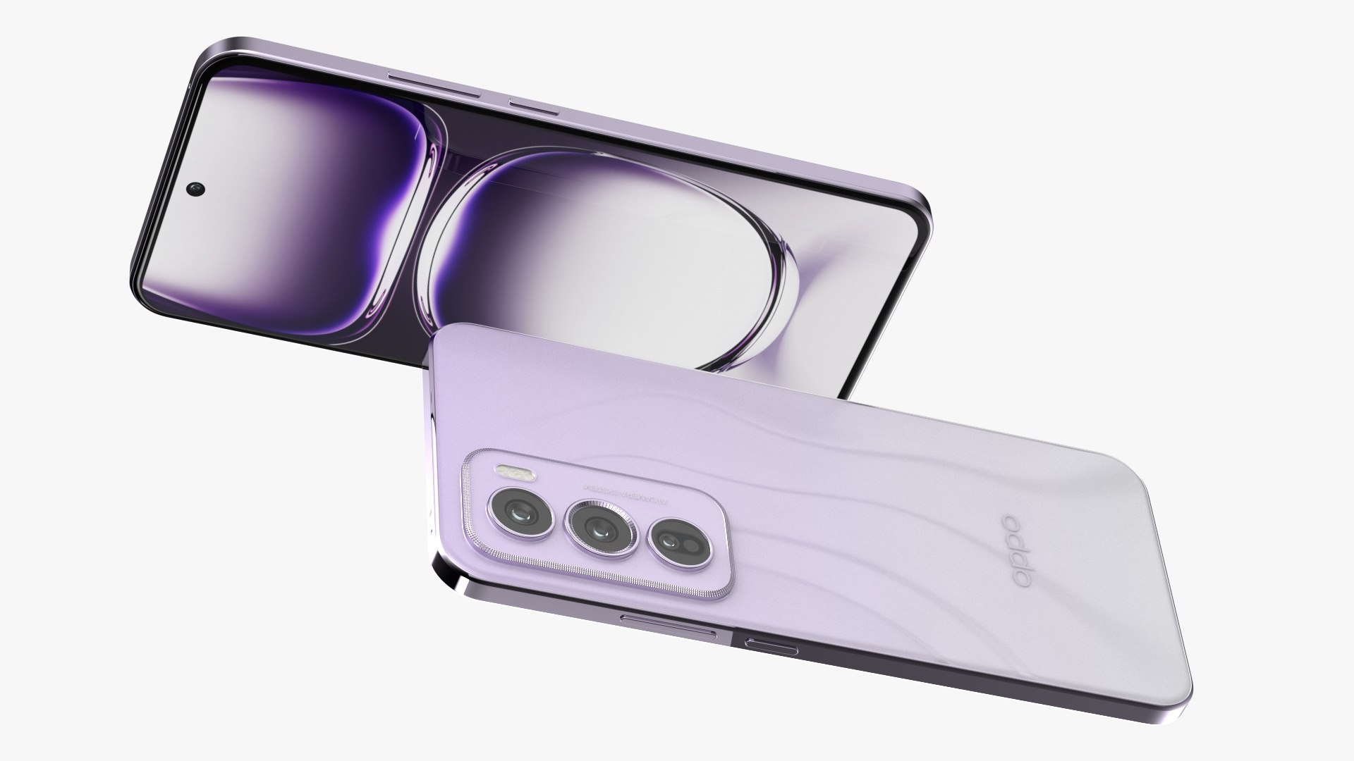 3D OPPO Reno 12 Pro Silver Fantasy Purple - TurboSquid 2231943
