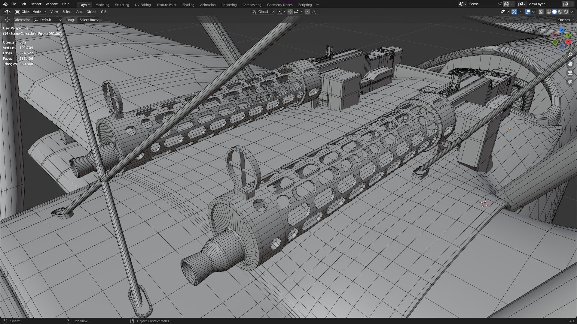 3D Fokker Dr1 - Ww1 Red Baron 3D Model Model - TurboSquid 2291493