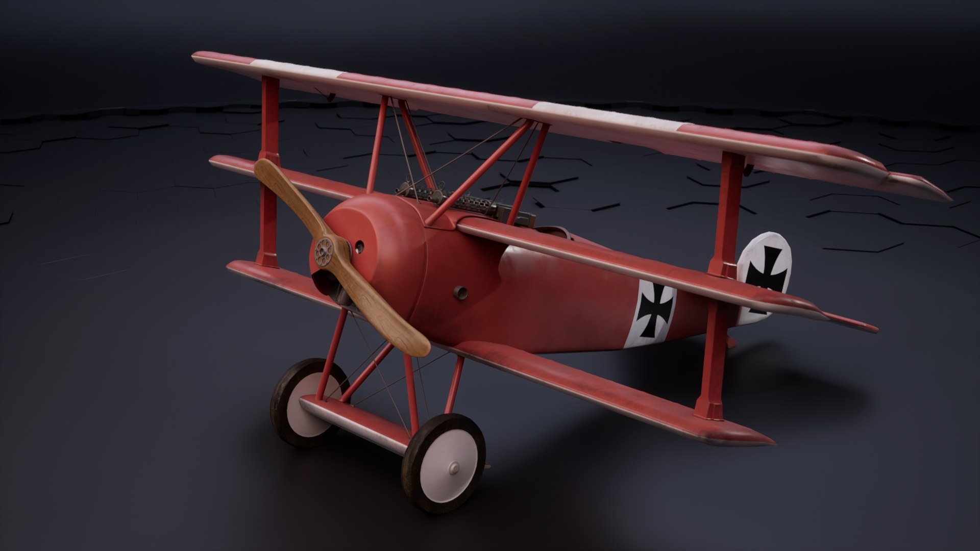 3D Fokker Dr1 - Ww1 Red Baron 3D Model Model - TurboSquid 2291493