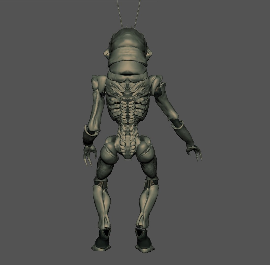3d alien model