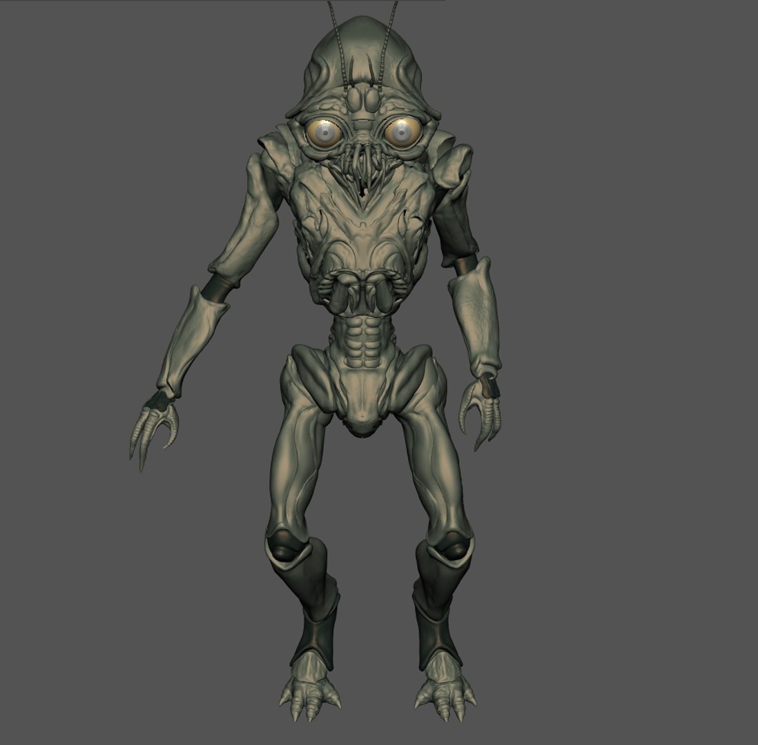 3d alien model