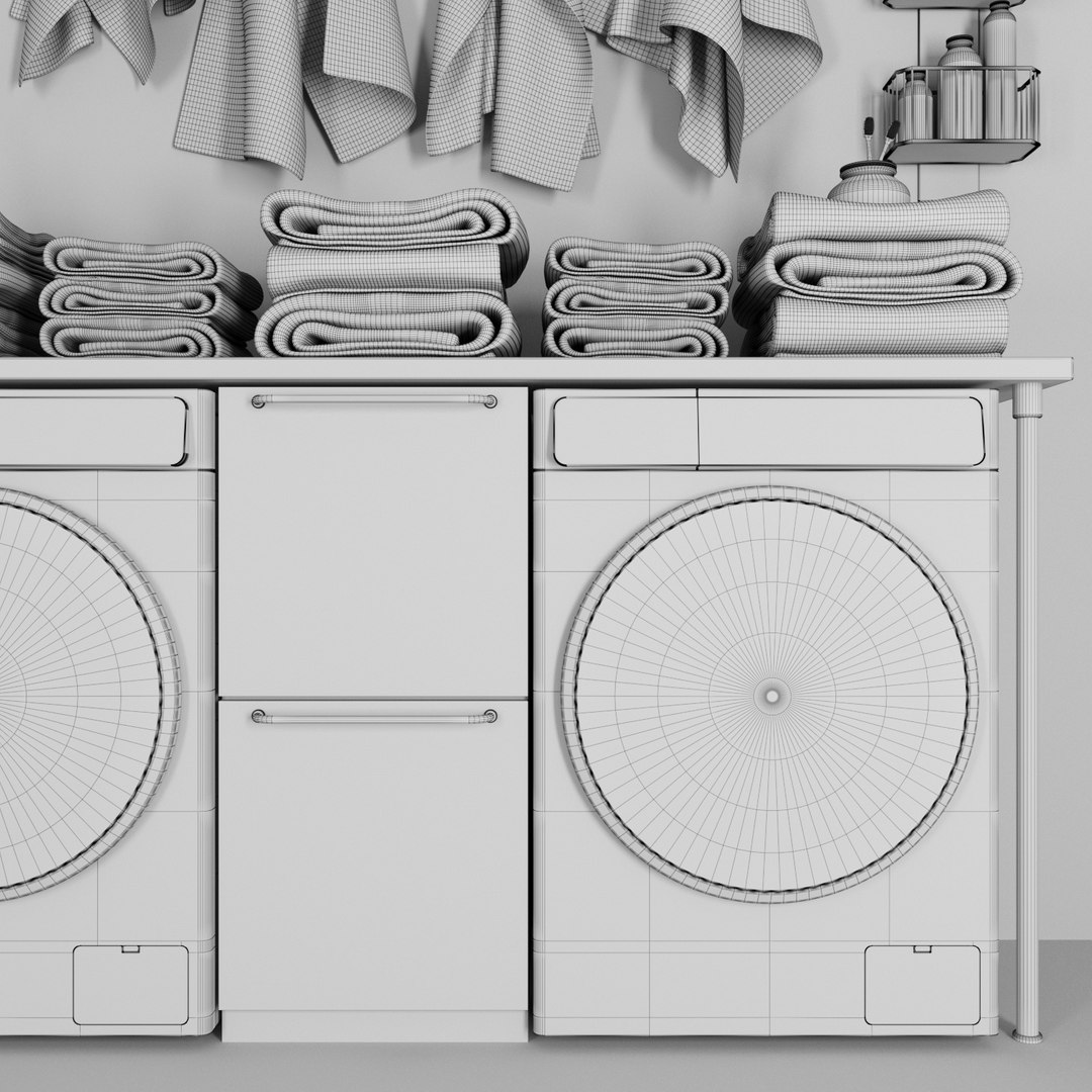 Set Laundry 3D - TurboSquid 1585943