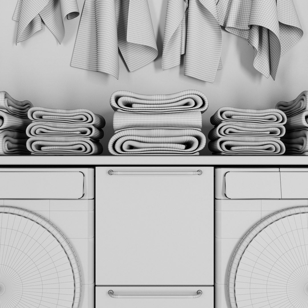 Set Laundry 3D - TurboSquid 1585943