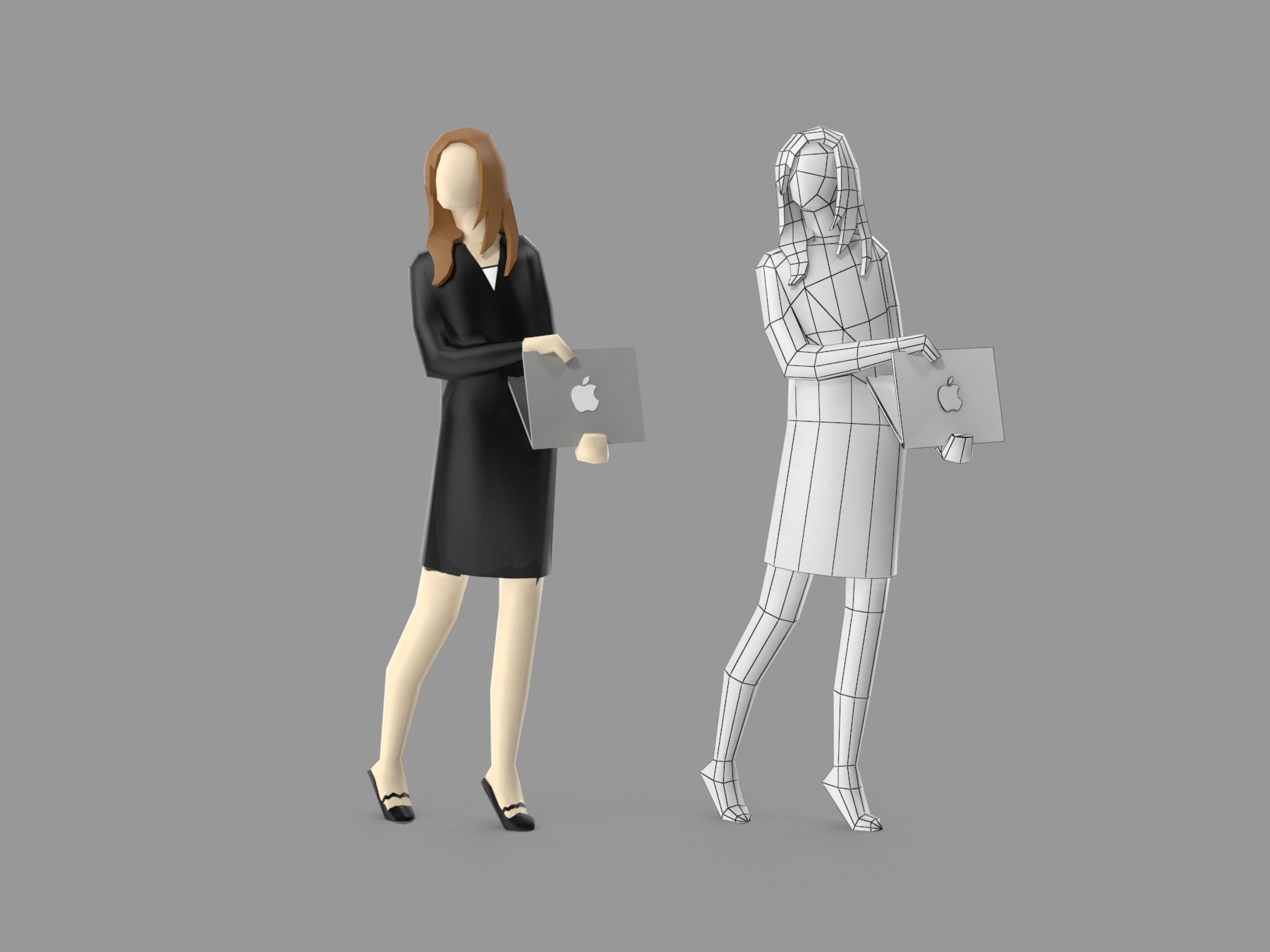 3D business woman model - TurboSquid 1398709