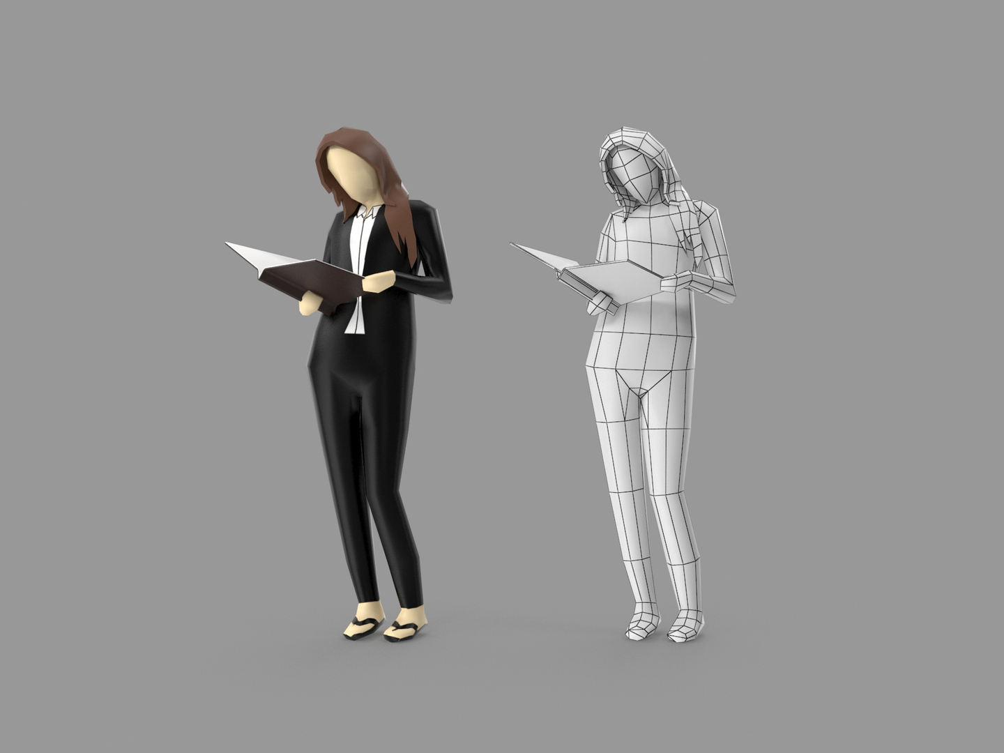 3D business woman model - TurboSquid 1398709
