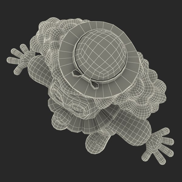 3d model cartoon clown rigged