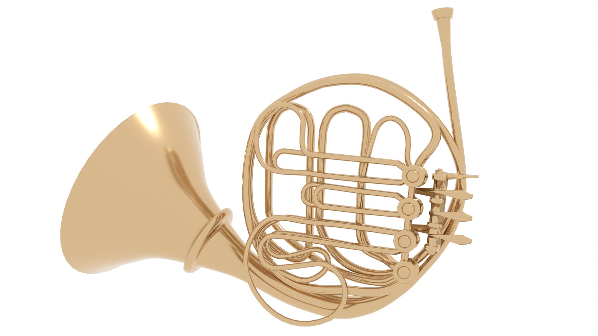 French Horn 3D Model - TurboSquid 2263388