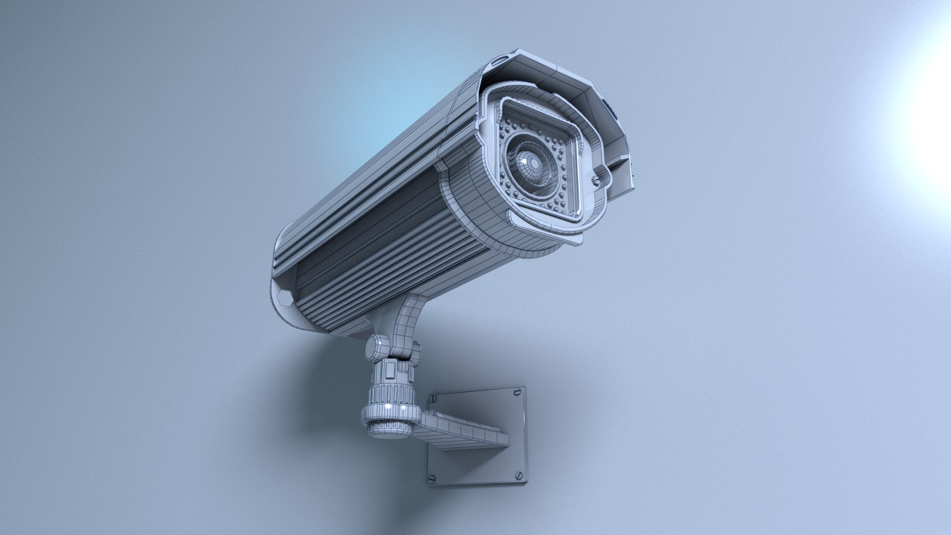 3D Wall Mounted Camera - TurboSquid 1724111