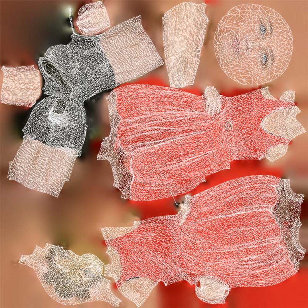 3D Model Woman In Red Remastered - TurboSquid 2365646