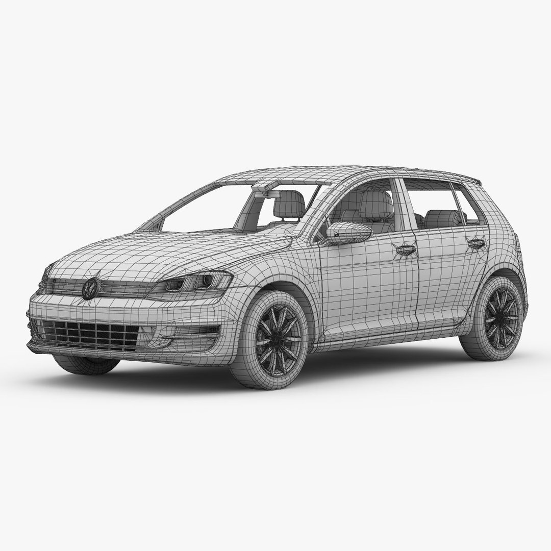 3ds Max Volkswagen Golf 5-door