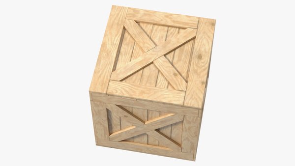 3D Open Wooden Shipping Box - TurboSquid 1863147