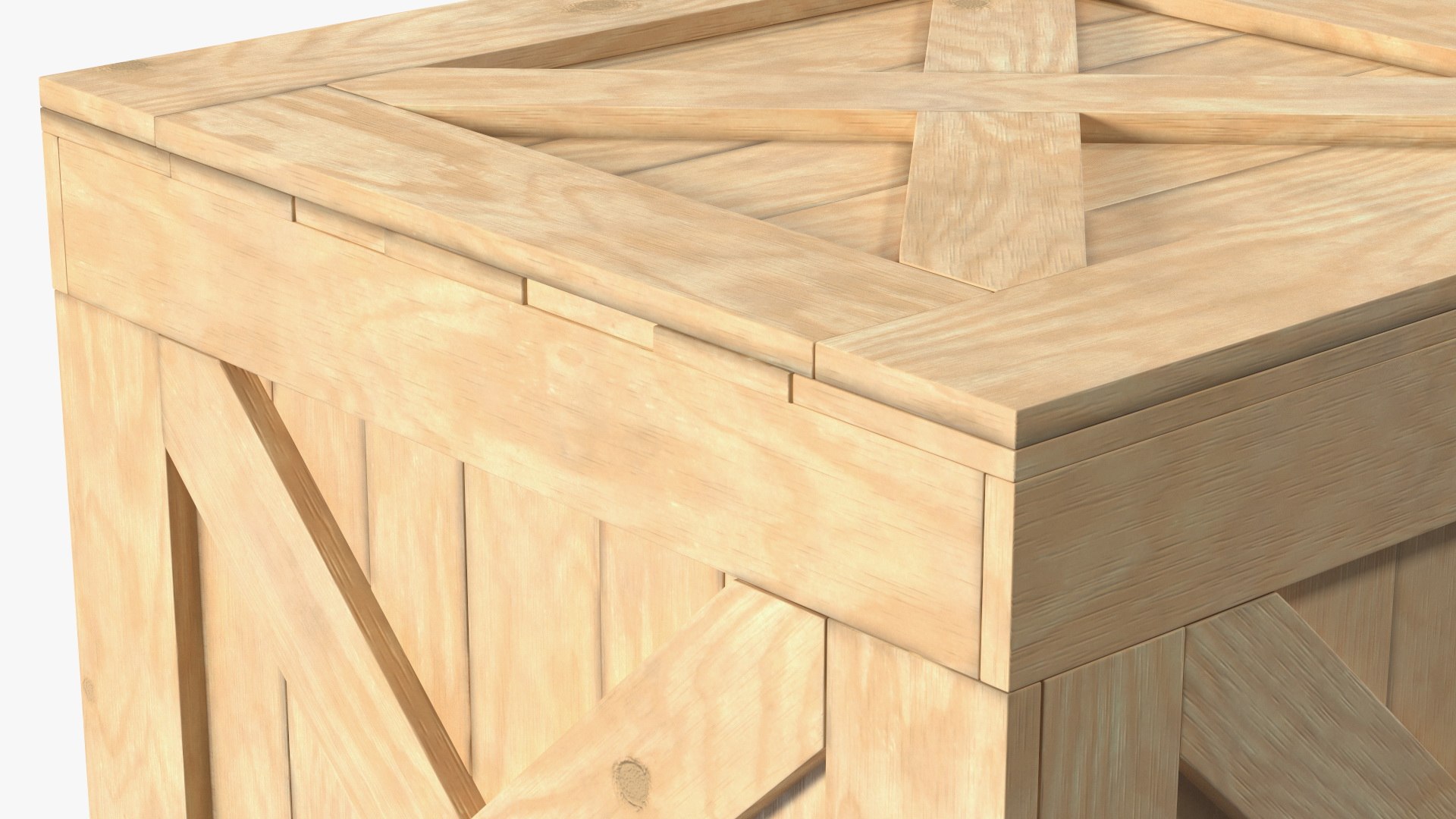 3D Open Wooden Shipping Box - TurboSquid 1863147