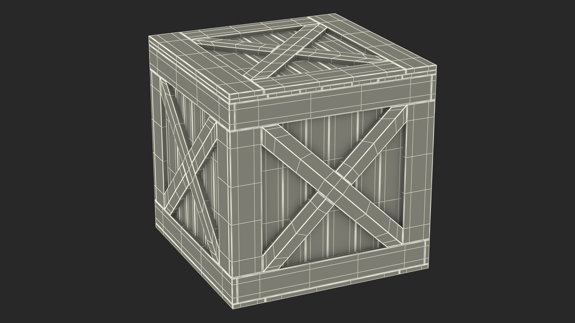 3D Open Wooden Shipping Box - TurboSquid 1863147