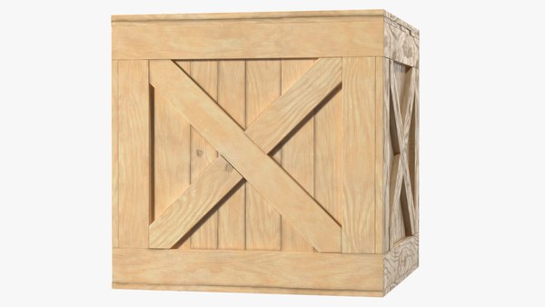 3D Open Wooden Shipping Box - TurboSquid 1863147