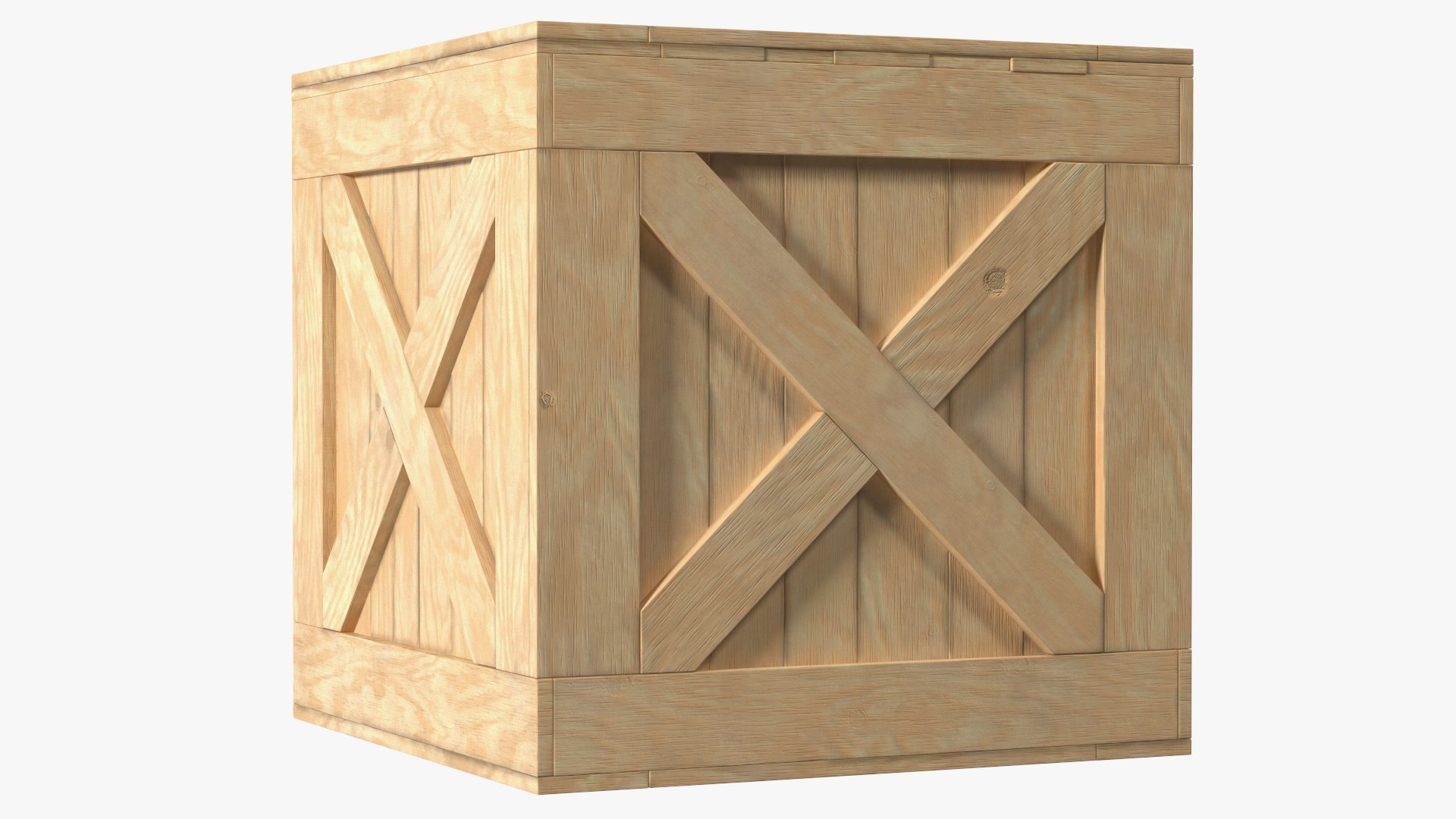 3D Open Wooden Shipping Box - TurboSquid 1863147