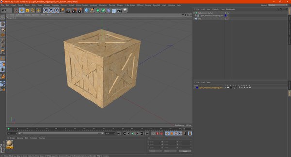 3D Open Wooden Shipping Box - TurboSquid 1863147