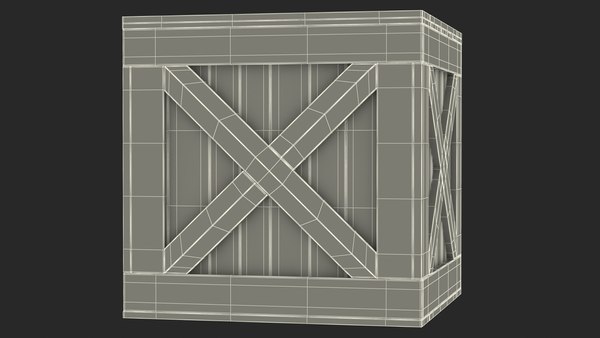 3D Open Wooden Shipping Box - TurboSquid 1863147