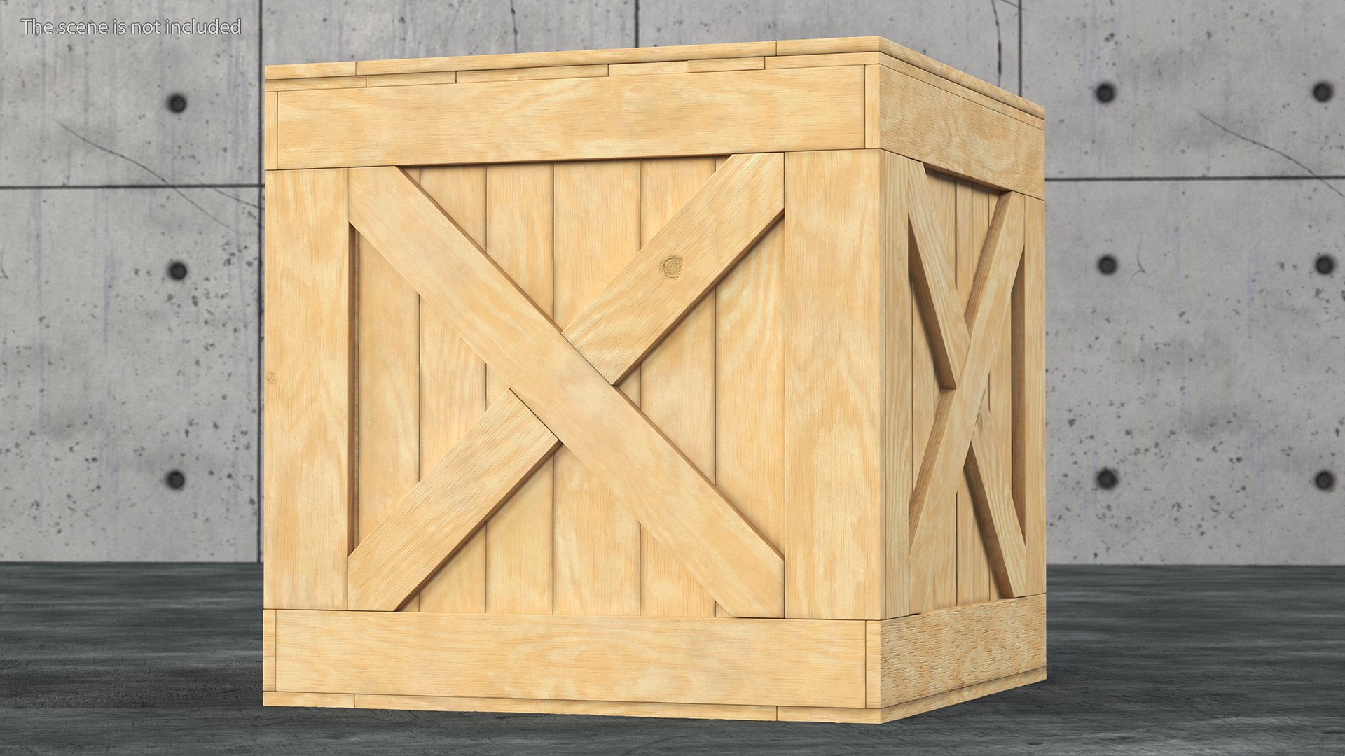 3D Open Wooden Shipping Box - TurboSquid 1863147