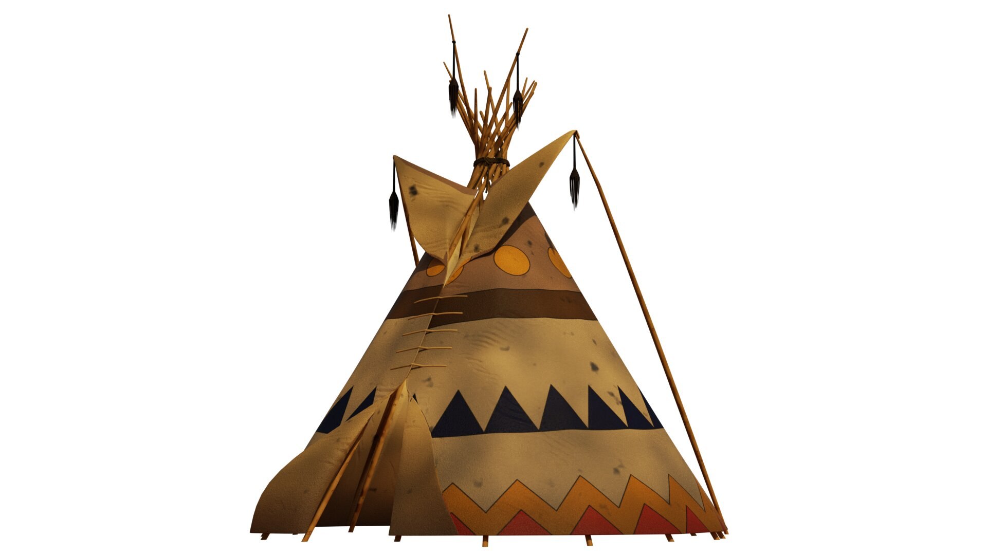 Tepee 3D Model - TurboSquid 1714516