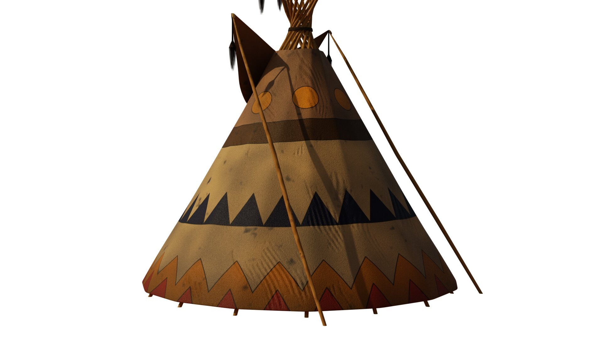 Tepee 3D Model - TurboSquid 1714516