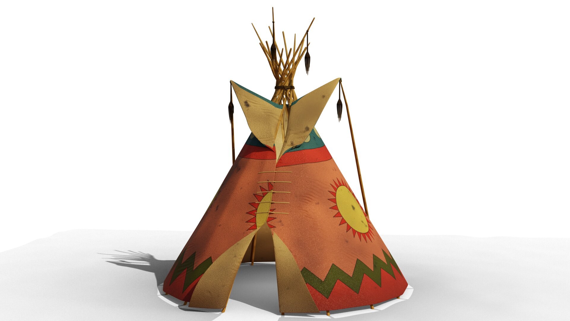 Tepee 3D Model - TurboSquid 1714516